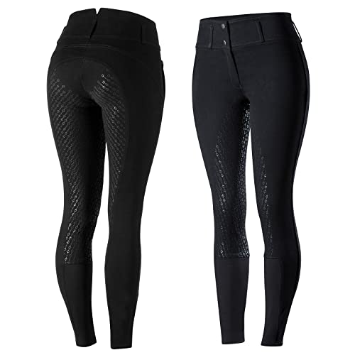 【中古】【未使用・未開封品】(44, Black(BL)) - Horze Daniela Women's Cotton Silicone Full Seat Breeches With High Waistband【メーカー名】【メーカー...