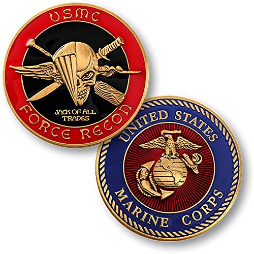 【中古】【未使用・未開封品】USMC U.S. Marine Corps Force Recon Challenge Coin【メーカー名】【メーカー型番】【ブランド名】Armed Forces Depot Toys - AmazonGlo...