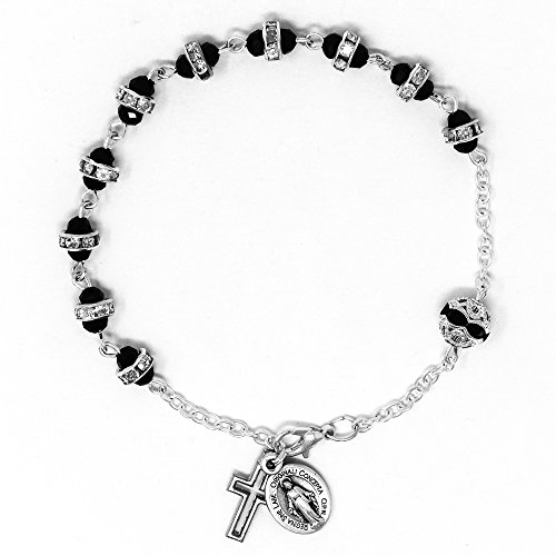 【中古】【未使用・未開封品】銀不思議のロザリオブレスレット、1年12月/1日12月ロザリオブレスレット、奇跡のメダル&ラルドカード付き。【メーカー名】【メーカー型番】【ブランド名】DIRECT FROM LOURDES ブレスレット 【商品...