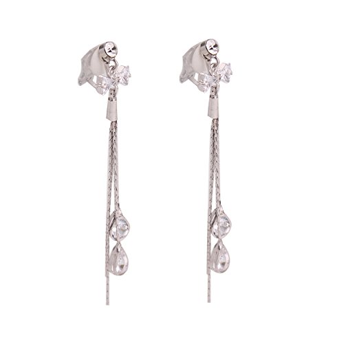 【中古】【未使用・未開封品】Grace Jun Long Tassel CZちょう結び形状クリップonイヤリングno piercedとピアスイヤリングファッション宝石類【メーカー名】【メーカー型番】【ブランド名】Grace Jun メンズ,...