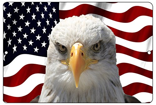 【中古】【未使用・未開封品】Rogue River Tactical USA American Mad Eagle Flag Metal Tin Sign壁装飾Man CaveバーUS United States【メーカー名】【メーカー型番...
