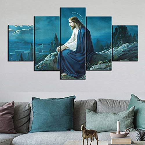 【中古】【未使用・未開封品】Jesus 5?Piece Painting on Canvas 60''Wx32''H【メーカー名】【メーカー型番】【ブランド名】Fankiko 絵画・油絵 【商品説明】Jesus 5?Piece Painti...