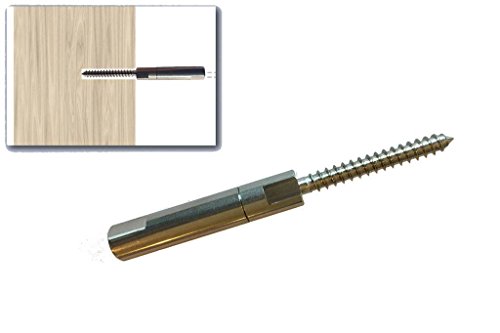 【中古】【未使用・未開封品】VistaView CableTec ステンレススチール SwiftCatch ラグスタッド クイックコネクタフィッティング 1/8インチ ケーブル レール木製ポスト用 (表面実装用クイックコネクタ、圧着不要) ...