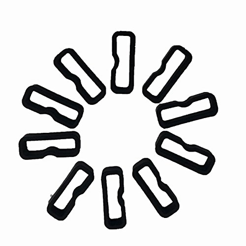 【中古】【未使用・未開封品】TenCloud Band Keepers Compatible with Garmin vivosmart 3 Tracker Replacement Black Silicone Secure Holders...