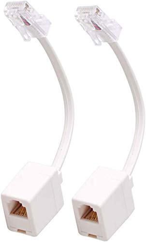 【中古】【未使用・未開封品】RJ45 から RJ11へ変換アダプタ コネクタM/Fケーブル、Uvitalテレフォン RJ11 6P4CメスからイーサネットRJ45 8P8Cオスへ変換コード（2個入り）【メーカー名】【メーカー型番】【ブランド...