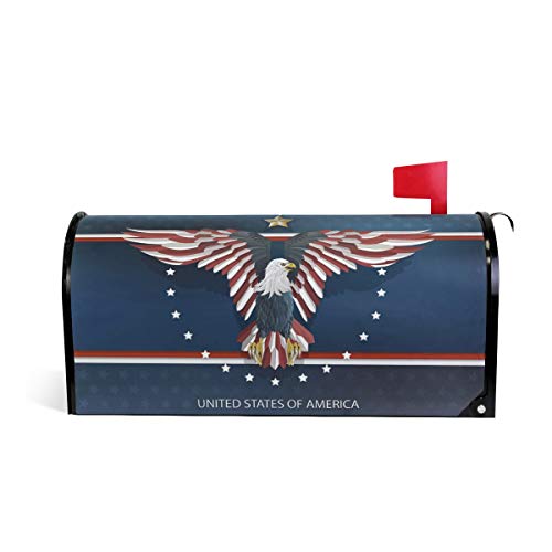 【中古】【未使用・未開封品】ALAZA ハクトウワシとアメリカ国旗 磁気メールボックスカバー 特大-25.5インチ x 20.8インチ 20.8x18 inch Standard Size 80【メーカー名】【メーカー型番】【ブランド名】A...