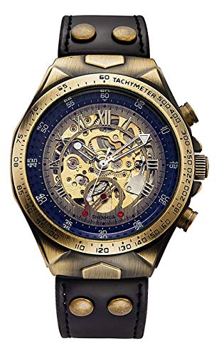 【中古】【未使用・未開封品】ラグジュアリー 自動巻き メカニカル メンズ レザーベルト ファッション ビジネス ブロンズ スチール 防水 スケルトン 腕時計 ブラック【メーカー名】【メーカー型番】【ブランド名】MASTOP 腕時計 【商品説...