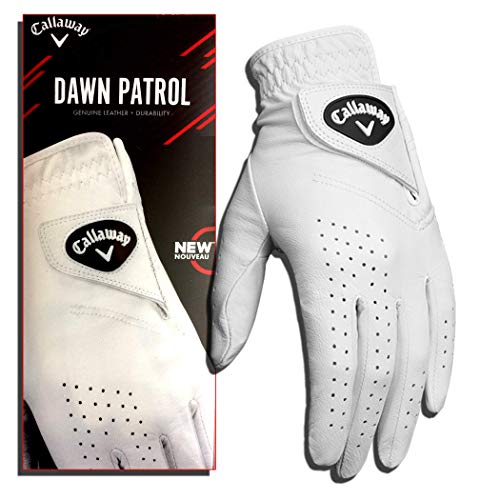 【中古】【未使用・未開封品】2019 Callaway Dawn Patrol フルプレミアムレザーゴルフグローブ 水分除去技術 Men's XXL ホワイト【メーカー名】【メーカー型番】【ブランド名】キャロウェイ(Callaway) ゴル...