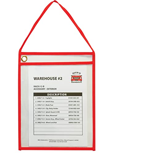 【中古】【未使用・未開封品】Shop Ticket Holder With Strap, Red, Stitched, both sides clear, 9 X 12, 15/BX, 41924【メーカー名】【メーカー型番】【ブランド名】...