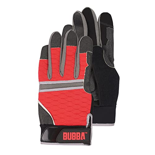 【中古】【未使用・未開封品】Bubba 究極の釣り手袋 耐切創性ケブラー構造 布の親指とタッチスクリーン操作性 釣り 角度 ボート アウトドア XXL【メーカー名】【メーカー型番】【ブランド名】Bubba グローブ, Sports - Am...