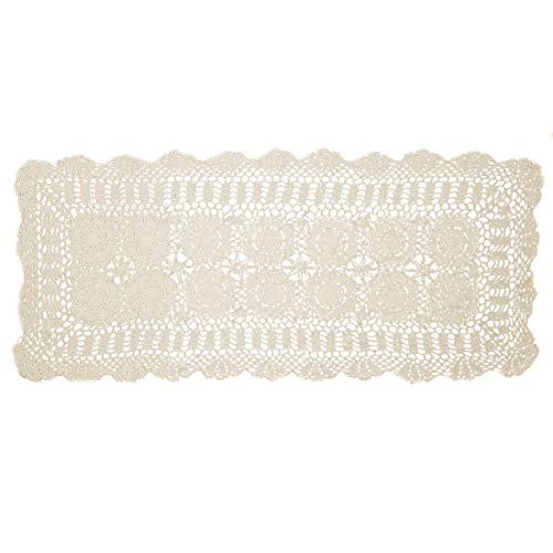 【中古】【未使用・未開封品】kilofly ハンドメイドかぎ針編みレース長方形テーブルランナー 各種サイズ 15 x 51 inch ベージュ KTW387BEIs130【メーカー名】【メーカー型番】【ブランド名】kilofly エプロン・...