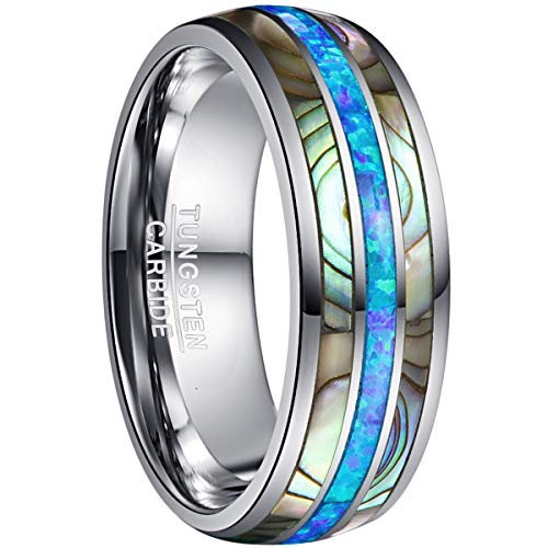 【中古】【未使用・未開封品】NUNCAD Eternity Ringブルーオパールタングステンカーバイド8 mm結婚指輪ジュエリー用女性サイズ6.5【メーカー名】【メーカー型番】【ブランド名】NUNCAD リング 【商品説明】NUNCAD ...