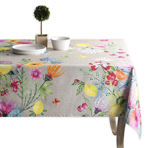 【中古】【未使用・未開封品】Maison d' Hermine Jardin D'Ete - 霧 綿100%テーブルクロス キッチン ダイニングテーブルクロス 長方形テーブル ファームハウス テーブルトップカバー パーティー 結婚式用 春夏...