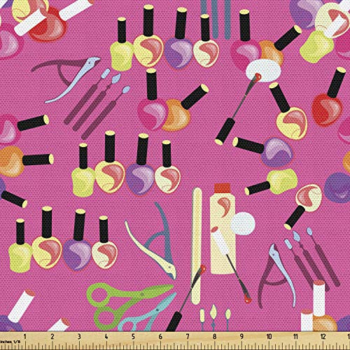 【中古】【未使用・未開封品】The Yard Lunarable メイクアップファブリック ネイルポリッシュマニキュアセット 手ケア フェミニンテーマ 室内装飾やホームアクセントの装飾ファブリック 10ヤード ピンクバイオレット【メーカー名...