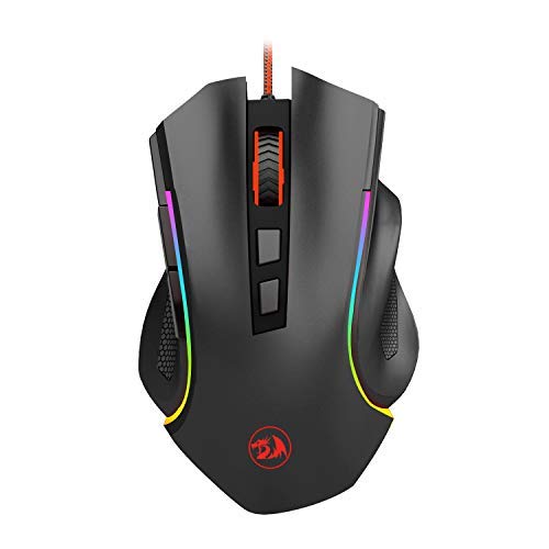 【中古】【未使用・未開封品】Redragon M602 RGB Wired Gaming Mouse RGB Spectrum Backlit Ergonomic Mouse Griffin Programmable with 7 back...