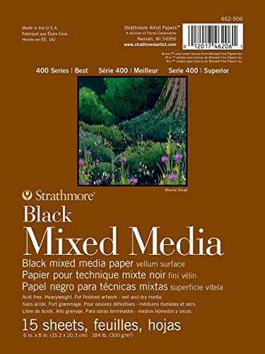 【中古】【未使用・未開封品】Strathmore 400 Series Mixed Media Pad Black 6"X8"-15 Sheets -62462506【メーカー名】【メーカー型番】【ブランド名】Strathmore Home...