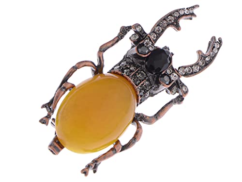 【中古】【未使用・未開封品】Alilang アンティーク ゴールドトーン エジプト ビンテージ ピンチャー スカーブ ビートル バグ ブローチ ピン イエロー【メーカー名】【メーカー型番】【ブランド名】Alilang ブローチ 【商品説明】...