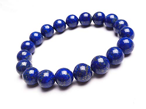 【中古】【未使用・未開封品】DUOVEKT 10mm 天然ラピスラズリ ロイヤルブルー アフガニスタン ジェムストーン 祈り ラウンドビーズブレスレット AAAA【メーカー名】【メーカー型番】【ブランド名】DUOVEKT ジュエリー, ブレ...