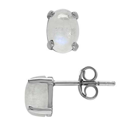 【中古】【未使用・未開封品】Silvershake スタッドピアス 天然楕円形 7x5mm レインボー 925 ムーンストーン スターリングシルバー【メーカー名】【メーカー型番】【ブランド名】Silvershake ピアス 【商品説明】Si...