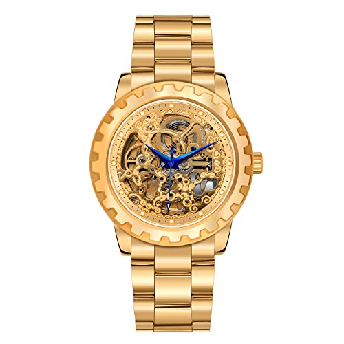【中古】【未使用・未開封品】FIRSTIME メンズ 自動巻き 18K 金メッキ腕時計 ラグジュアリー スケルトン 自動 防水 腕時計 Full Gold【メーカー名】【メーカー型番】【ブランド名】BERNY 腕時計 【商品説明】FIRST...