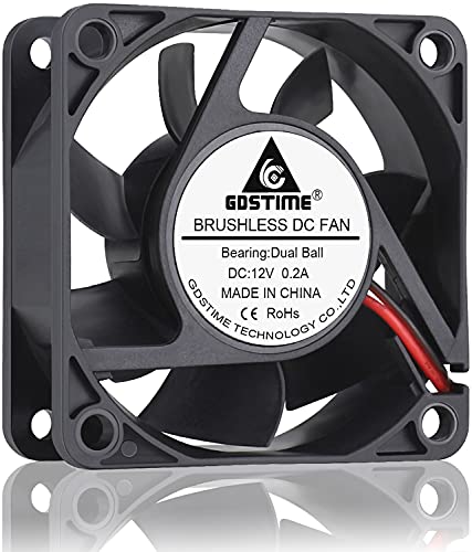 【中古】【未使用・未開封品】GDSTIME 60mmファン 60mm x 60mm x 25mm デュアルボールベアリング 12V DC ブラシレス冷却ファン【メーカー名】【メーカー型番】【ブランド名】Gdstime ケースファン, 夏のパ...