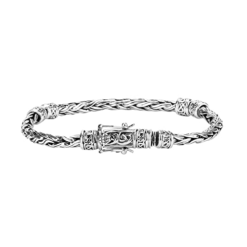 【中古】【未使用・未開封品】Keith Jack Jewelry 細いドラゴン織りの蝶番 7.5インチ ブレスレット スターリングシルバー【メーカー名】【メーカー型番】【ブランド名】Keith Jack Jewelry ブレスレット 【商品...