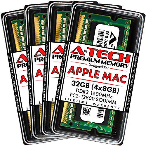 【中古】【未使用・未開封品】A-Tech 32GB (4x8GB) PC3-12800 DDR3 1600MHz RAM Apple iMac (2012年後期、2013年後期、2014年後期 Retina 5K中期 2015年Retina...