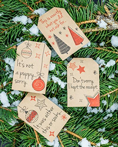【中古】【未使用・未開封品】ナチュラルクラフト 皮肉 面白いギフトタグ ホリデープレゼント ステッカー 2 x 3インチ 合計100枚【メーカー名】【メーカー型番】【ブランド名】InStockLabels.com ラベル・ステッカー, Of...
