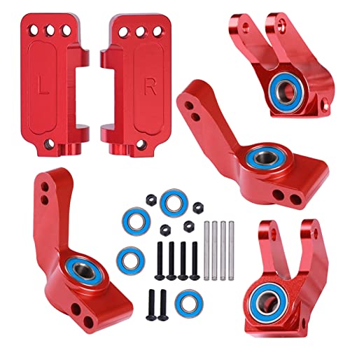 【中古】【未使用・未開封品】Alloy Caster Blocks & Steering Block & Stub Axle Carriers Upgrade 3632 3736 3752 for 1/10 Traxxas Slash 2W...