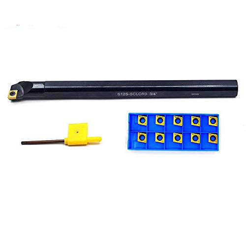 【中古】【未使用・未開封品】OSCARBIDE 3/4'' x 10'' Indexable Boring Bar Right-Hand Sclcr Boring Bar with 10 Pieces Carbide Insert CCMT...