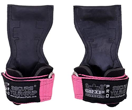 【中古】【未使用・未開封品】リフティンググリッププロウェイトグローブ ベストヘビーデューティーストラップ パワーフックの代替品 デッドリフト 調節可能なネオプレンパッド入りリストラップ Medium 6.50"-7.50" Standard...