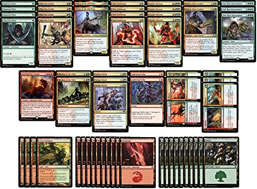【中古】【未使用・未開封品】Gruul Aggro Riot Deck - Red Green - Modern Legal - Custom Built - Magic The Gathering - MTG - 60 Card【メーカー...
