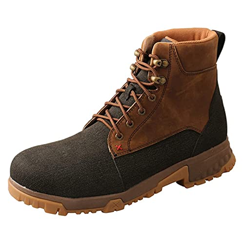 【中古】【未使用・未開封品】Twisted X メンズ セルストレッチワーク、カラー：ゴム引きブラウン/アンティーク調サドル(MXCA001) US サイズ: 11【メーカー名】【メーカー型番】【ブランド名】Twisted X ローファー・...