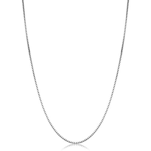 【中古】【未使用・未開封品】KoolJewelry 14Kホワイトゴールド ベネチアンボックスチェーンネックレス レディース (0.6mm 0.7mm 0.8mm 1mm) 薄くて軽量, 金属,【メーカー名】【メーカー型番】【ブランド名】K...