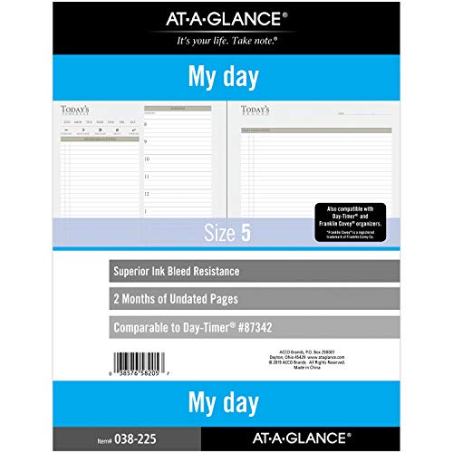 【中古】【未使用・未開封品】AT-A-GLANCE 日替わりプランナー 2か月 7リング 8-1/2インチ x 11インチ フォリオサイズ 5 (038-225)【メーカー名】【メーカー型番】【ブランド名】At-a-Glance システム手...
