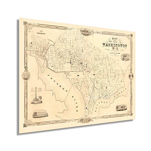 【中古】【未使用・未開封品】Historix 1850 ワシントンD.C.の都市の地図 24x32 Inch【メーカー名】【メーカー型番】【ブランド名】Historix ジャンル別, Amazon Student ポイント還元(和書), A...