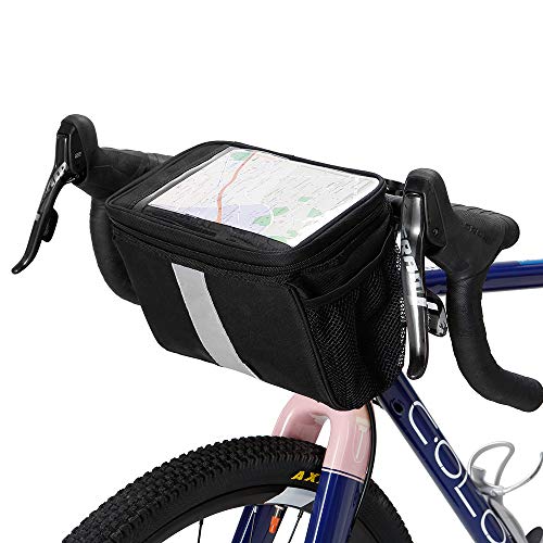 【中古】【未使用・未開封品】traderplus 自転車ハンドルバーバッグ 自転車断熱クーラーバッグ 反射ストラップ付き タッチ可能 透明電話ポーチ【メーカー名】【メーカー型番】【ブランド名】TRADERPLUS フロントバッグ, 自転車用...