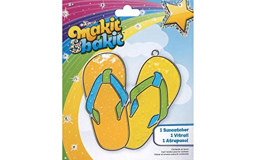 【中古】【未使用・未開封品】Makit & Bakit Suncatcher Kit-Flip Flops -73941【メーカー名】【メーカー型番】【ブランド名】AMERICAN CRAFTS (1056) 猫モチーフ 雑貨特集, Hom...