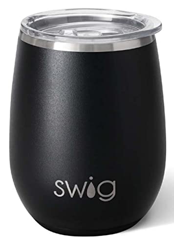 【中古】【未使用・未開封品】Swig Life 14オンス ワインタンブラー 蓋付き ステンレススチール 食洗機対応 ステムレス ポータブル トリプル断熱ワインタンブラー マットブラック【メーカー名】【メーカー型番】【ブランド名】Swig ...