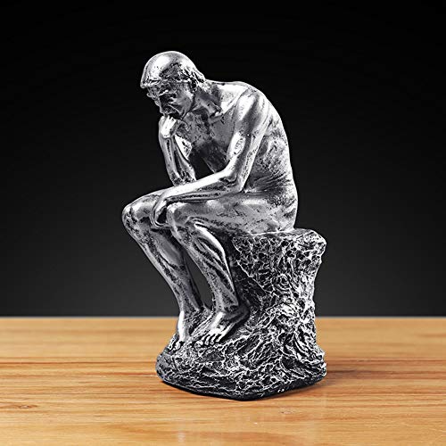 【中古】【未使用・未開封品】Creative Thinker 像の個々の置物 リビングルームの装飾用 高さ9.6インチ (シルバー)【メーカー名】【メーカー型番】【ブランド名】NEWQZ 置物・オブジェ, Home & kitchen - ...