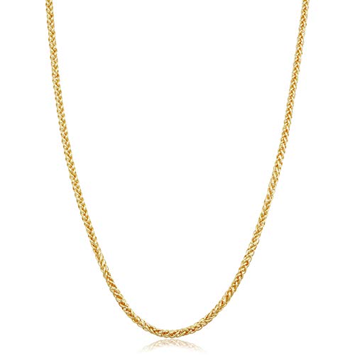 【中古】【未使用・未開封品】14Kイエローゴールド張り 2.4mm フランコチェーンネックレス 男女兼用 (16/18/20/24/30インチ)【メーカー名】【メーカー型番】【ブランド名】Kooljewelry メンズ, ネックレス 【商品...