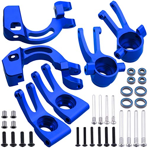 【中古】【未使用・未開封品】Hobbypark アルミフロントステアリングブロック ナックル&C-Hubs キャスターブロック&リアハブ Arrma 1/10 グラナイト 4X4 タイフォン ビッグロック セントン 交換用AR330442 ...