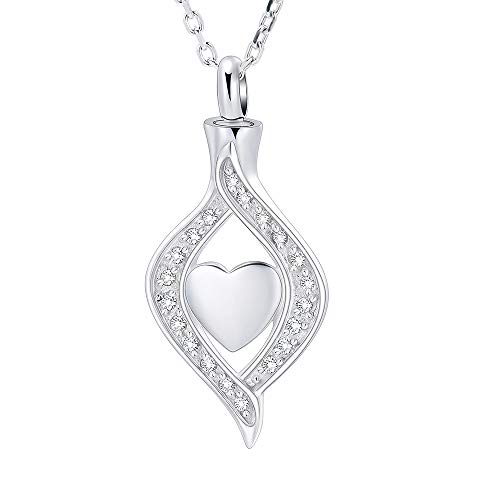 【中古】【未使用・未開封品】Minicremation 遺灰用ジュエリー ハートの中の目 形見 メモリアルジュエリー 骨壺ネックレス用 ステンレススチール 遺灰ペンダント 20インチチェーン付き【メーカー名】【メーカー型番】【ブランド名】M...