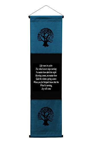 【中古】【未使用・未開封品】G6 Collection インスピレーション壁装飾 Life Run in Cycles バナーアート 感動的な引用句 壁掛けスクロール アファメーション モチベーションアップリフティング メッセージ 思慮の言...