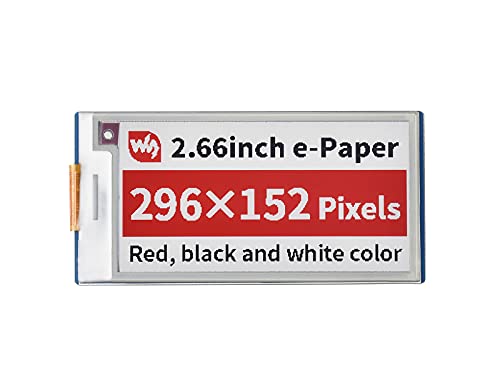 【中古】【未使用・未開封品】2.6インチ E-Paper E-Ink Display (B) Raspberry Pi Pico 296×152用 レッド/ブラック/ホワイト 3色EINKペーパーディスプレイ 3.3V SPIインターフェー...