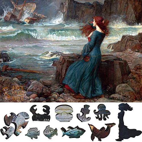 【中古】【未使用・未開封品】FoxSmartBox 木製ジグソーパズル 大人用 ユニークな形の木製ジグソーパズル アメリカ製 386ピース ミランダ【メーカー名】【メーカー型番】【ブランド名】FoxSmartBox 木製パズル, おもちゃ_...