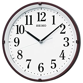 【中古】【未使用未開封】セイコー クロック 掛け時計 自動点灯 電波 アナログ 夜でも見える 茶 メタリック KX205B SEIKO【メーカー名】セイコークロック(Seiko Clock)【メーカー型番】KX205B【ブランド名】セイコー...