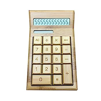 【中古】電卓 デスクトップ電卓のための学校ホームオフィスが使用する12桁竹デスク電卓大きなボタン 使用でき 時間・税計算 (Color : Picture shows, Size : Free size)【メーカー名】【メーカー型番】【ブラ...