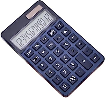 【中古】Desktop Calculator Dual Power Calculator 12-Digit Display Desktop Calculator Student Financial Office Common Large S...