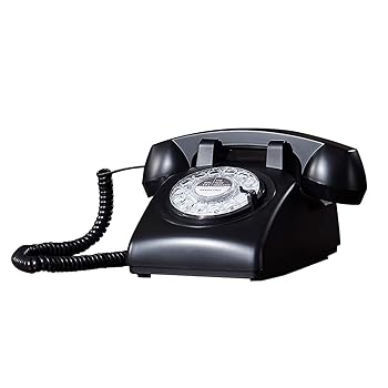 【中古】レトロ回転式ダイヤルコード付き電話、ビンテージ固定電話、リダイヤル機能とハンズフリーを備えたクラシックな昔ながらの固定電話、家庭やオフィス用,黒【メーカー名】【メーカー型番】【ブランド名】YIDAX 電話機本体 【商品説明】レトロ回...